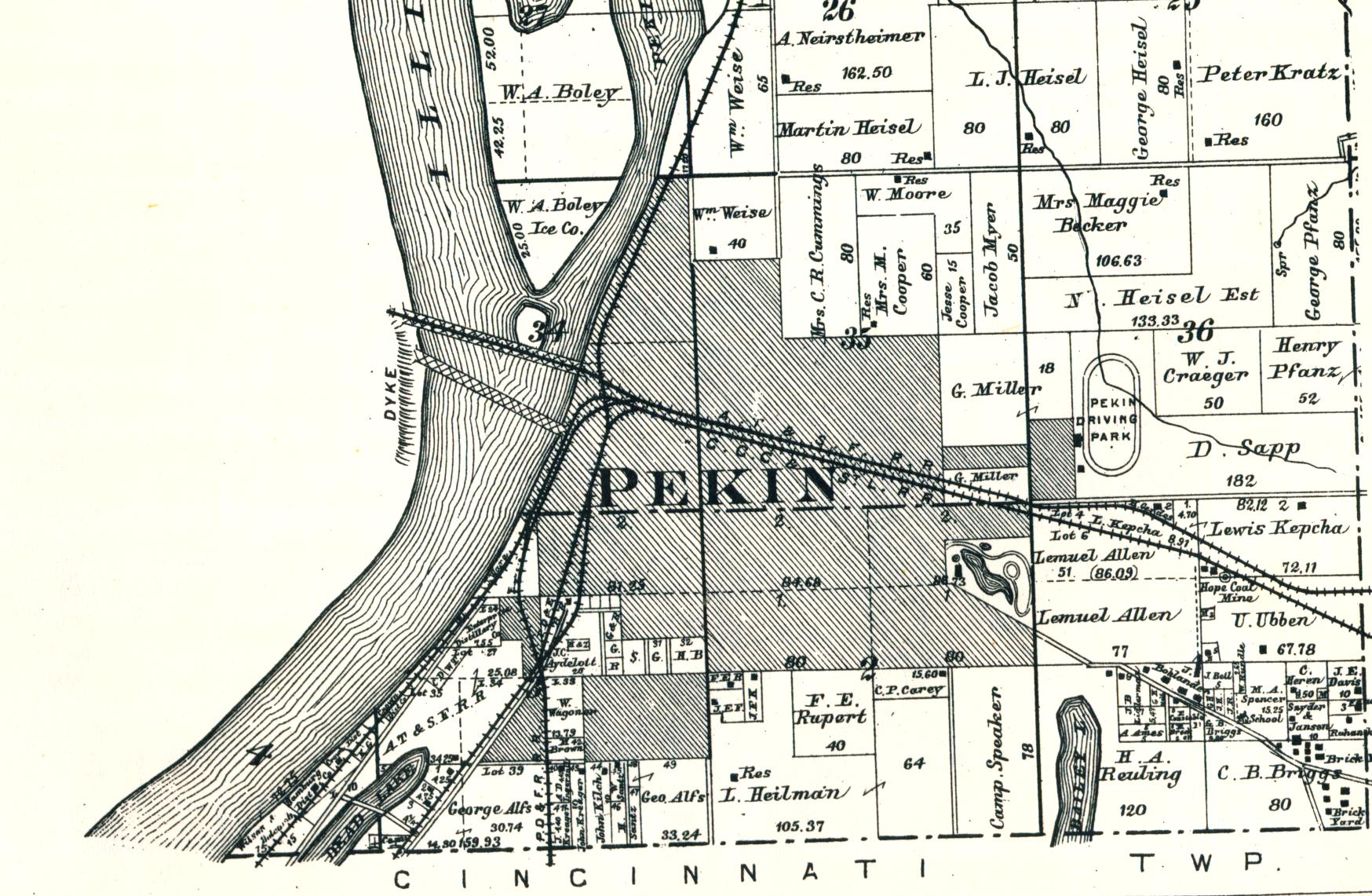 Pekin’s growth traced through old maps - Pekin Public Library