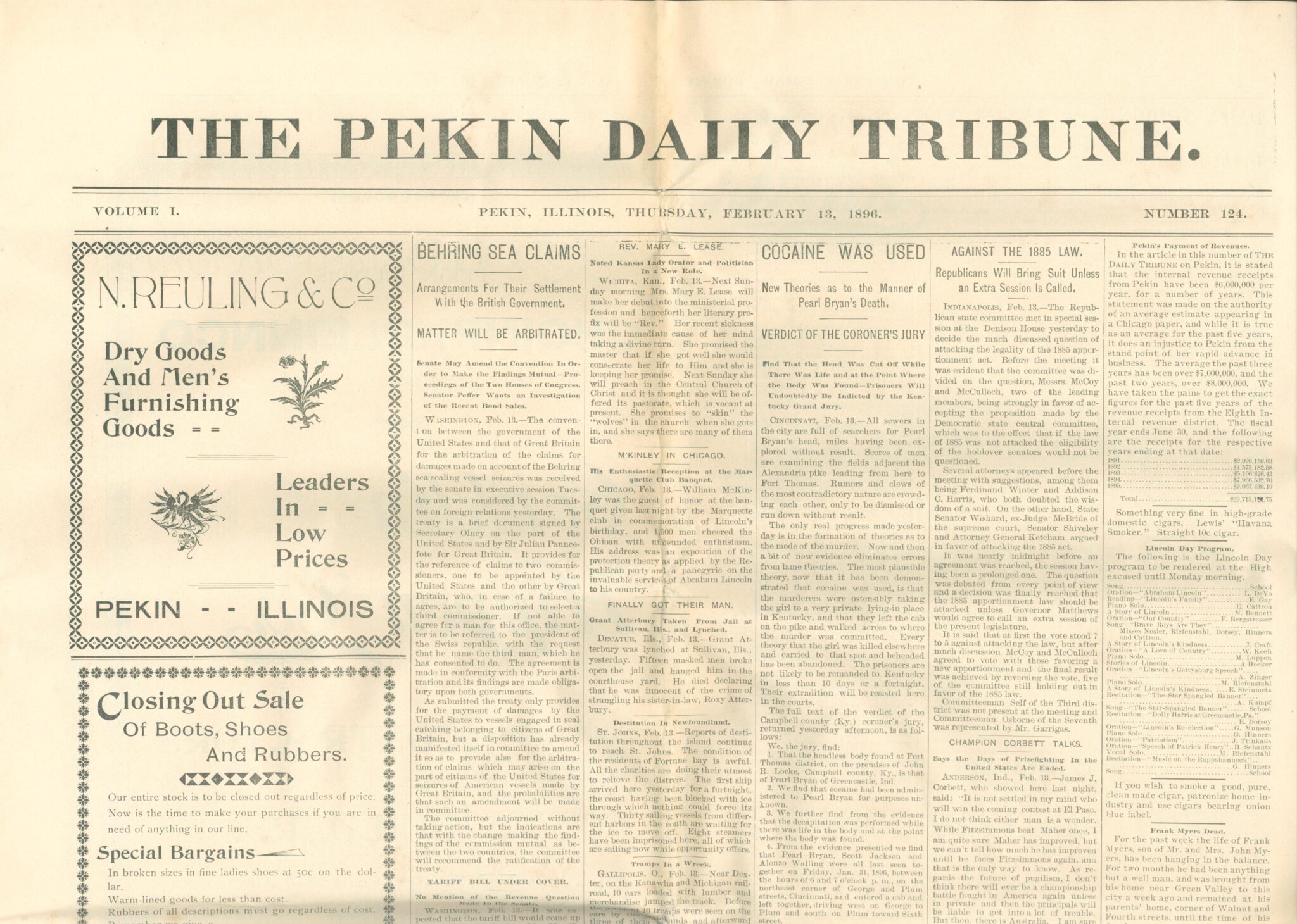 Looking back over 155 years of Pekin library history - Pekin Public Library