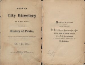 A brief history of Pekin history - Pekin Public Library