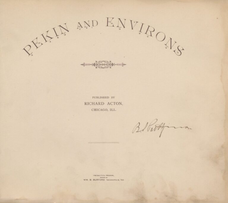 A brief history of Pekin history - Pekin Public Library